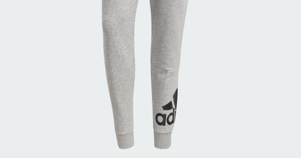 adidas Essentials French Terry Tapered Cuff Logo Pants - Grey | Free ...