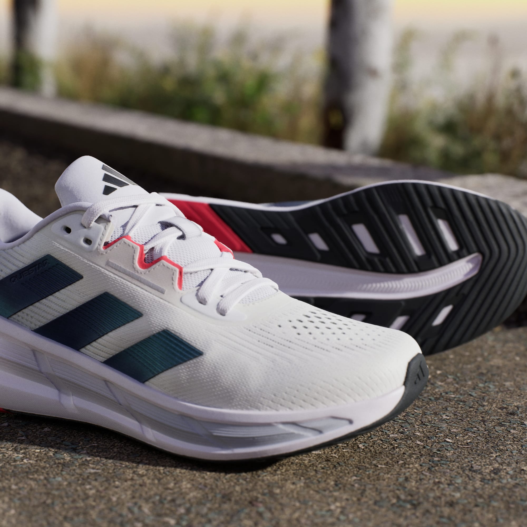 adidas Questar 3 Running Sneakers - White | Free Shipping with adiClub ...