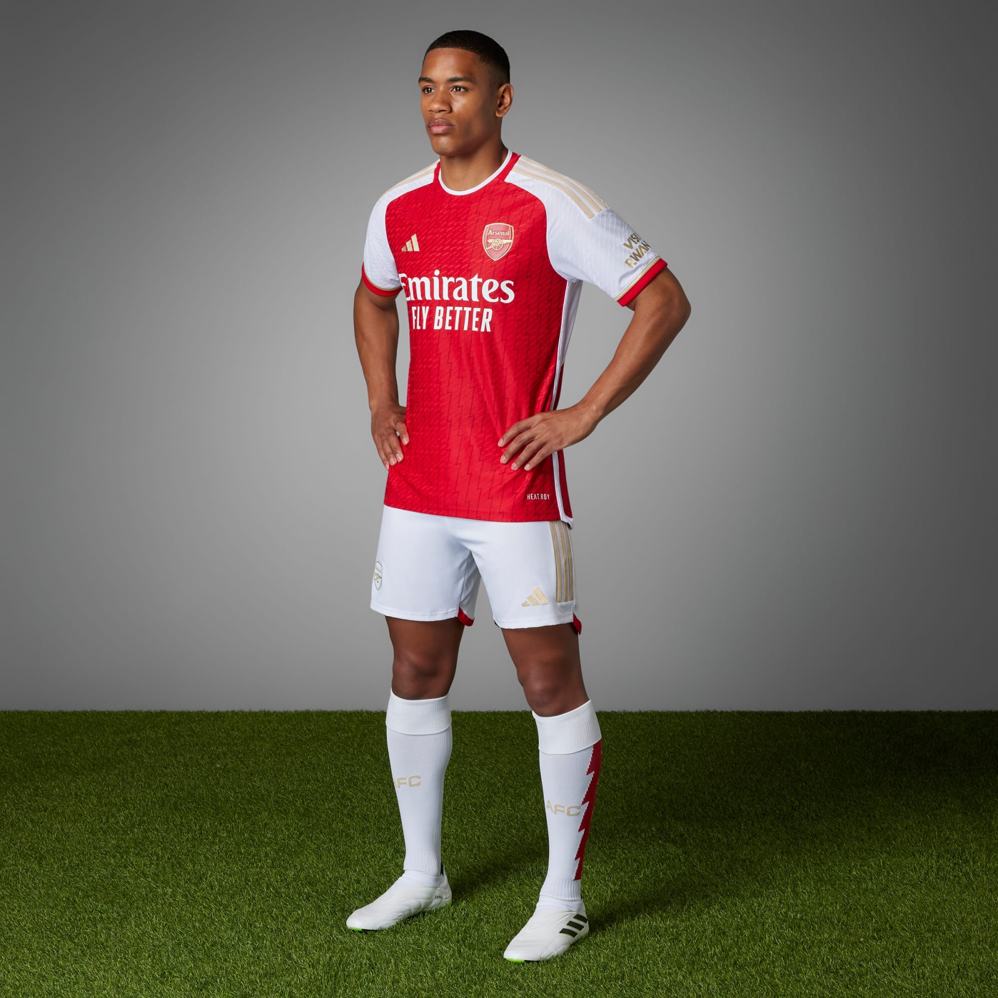 adidas Arsenal 23/24 Home Authentic Jersey - Red | Free Delivery ...