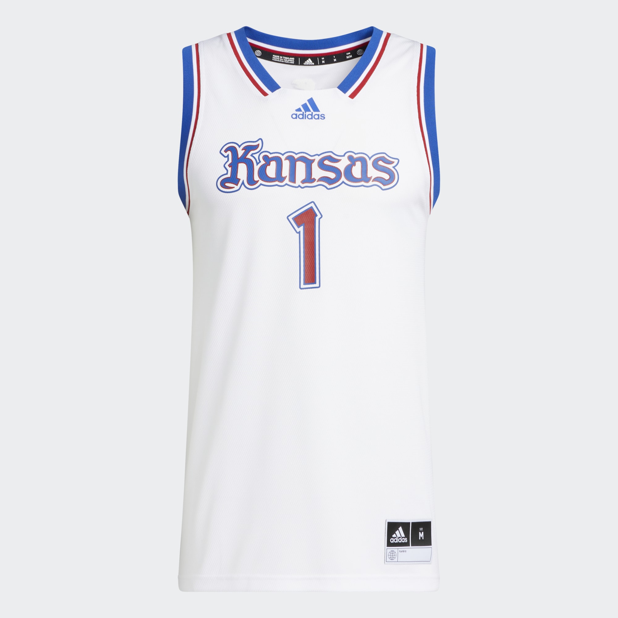 adidas Jayhawks Swingman Jersey - White | Free Shipping with adiClub ...