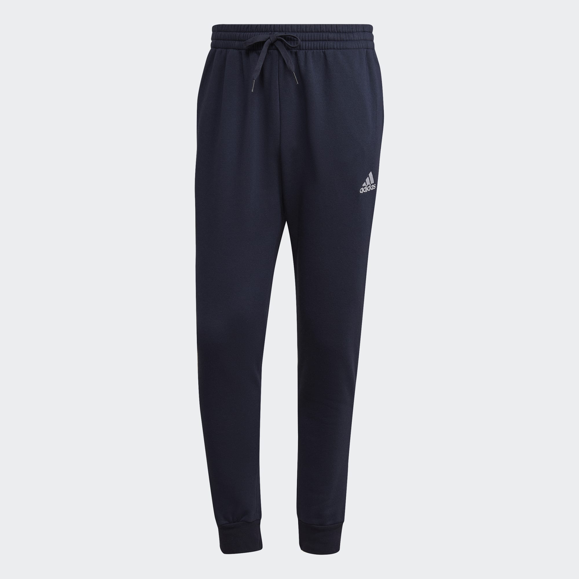 adidas Essentials Fleece Regular Tapered Pants - Blue | Free Shipping ...