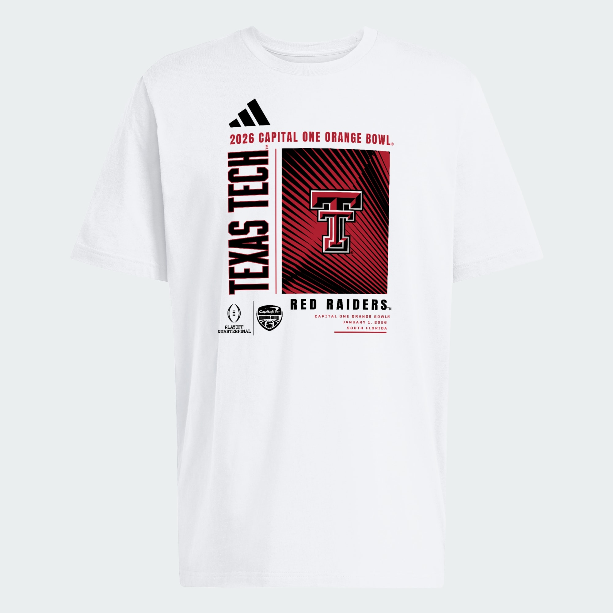 adidas Texas Tech Raiders College Football Playoff Quarterfinal T-Shirt ...