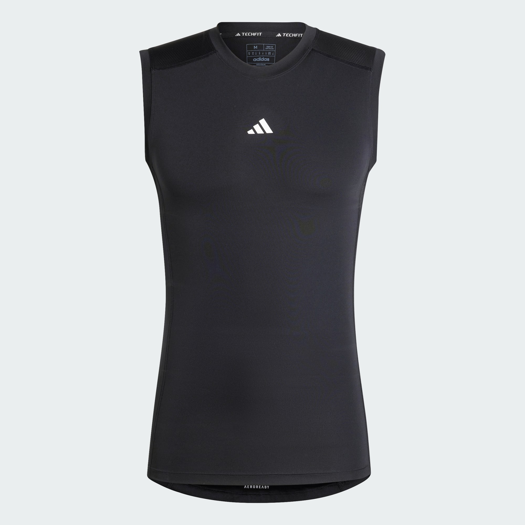 adidas Techfit Compression Training Sleeveless Tee - Black | Free ...