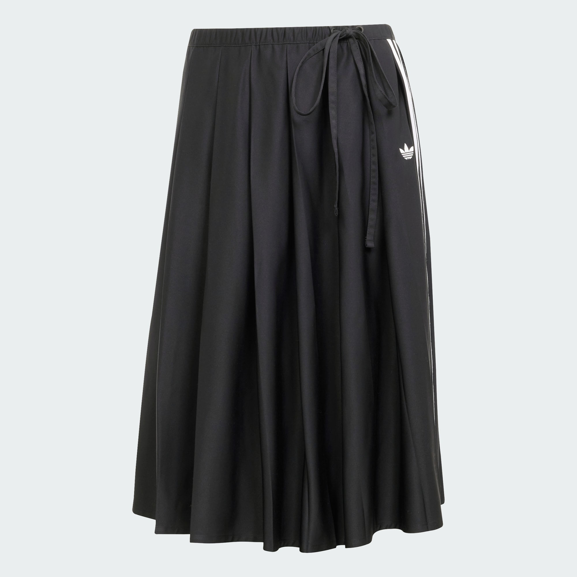 adidas Ribbon Pleated Maxi Skirt - Black | adidas UK