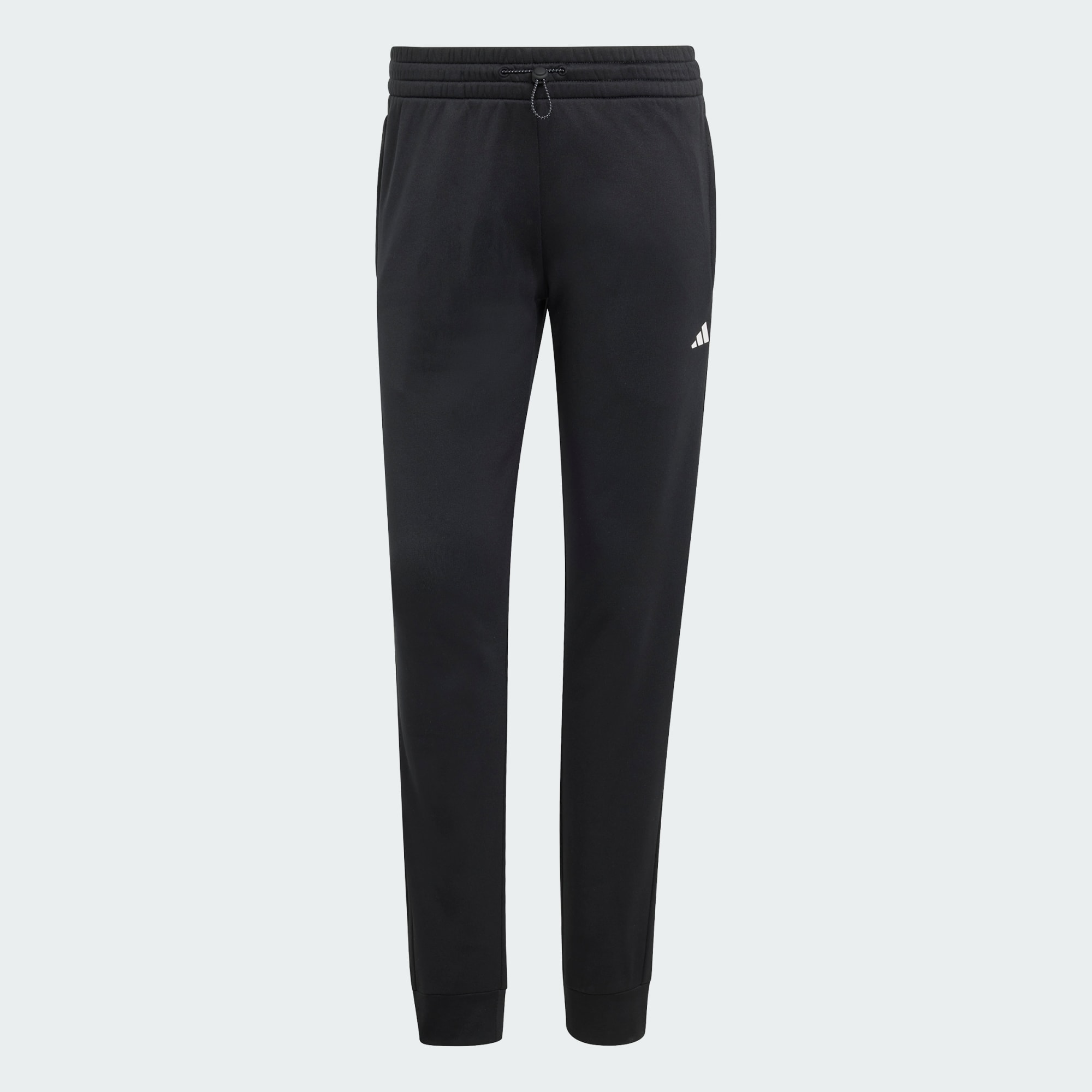 adidas AEROREADY Game and Go Regular Tapered Fleece Pants - Black ...