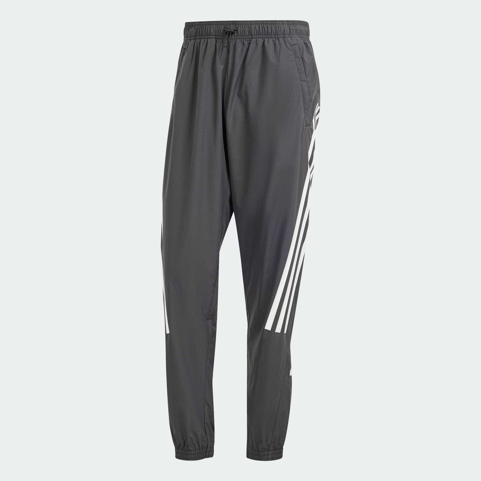adidas Future Icons 3-Stripes Woven Tracksuit Bottoms - Black | adidas UK