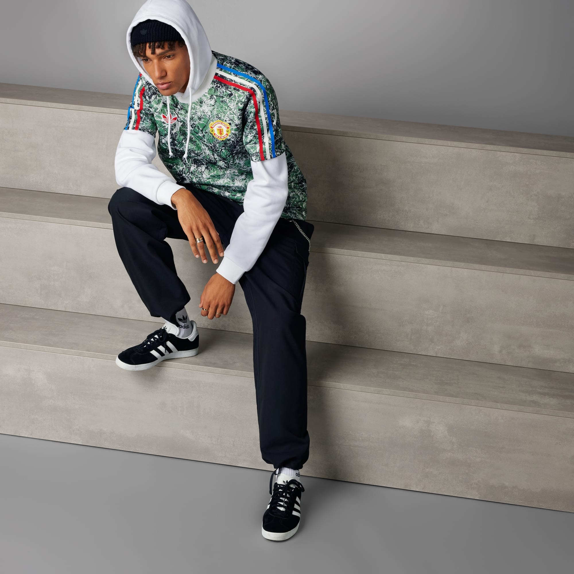 adidas Manchester United Stone Roses Originals Icon Jersey - Multicolor ...