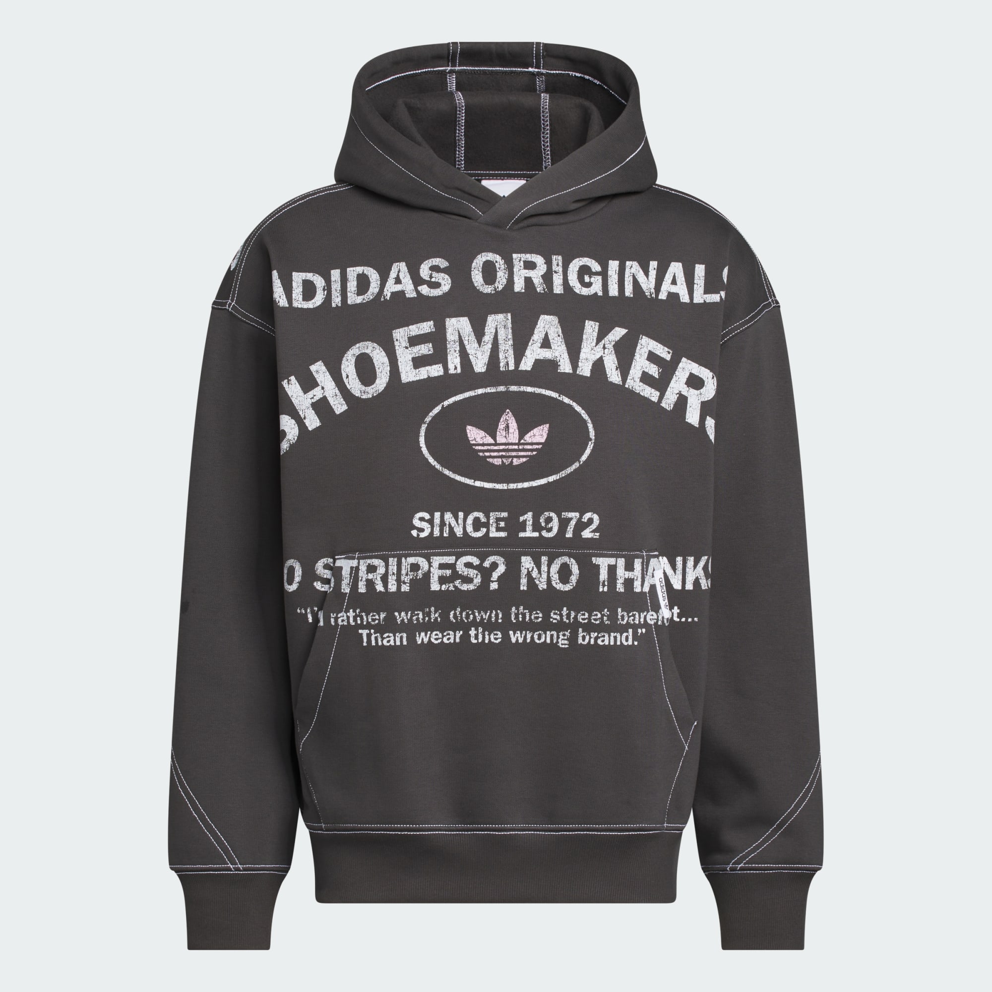 adidas ORIGINALS SHOEMAKER GRAPHIC HOODIE - Black | Free Shipping with ...