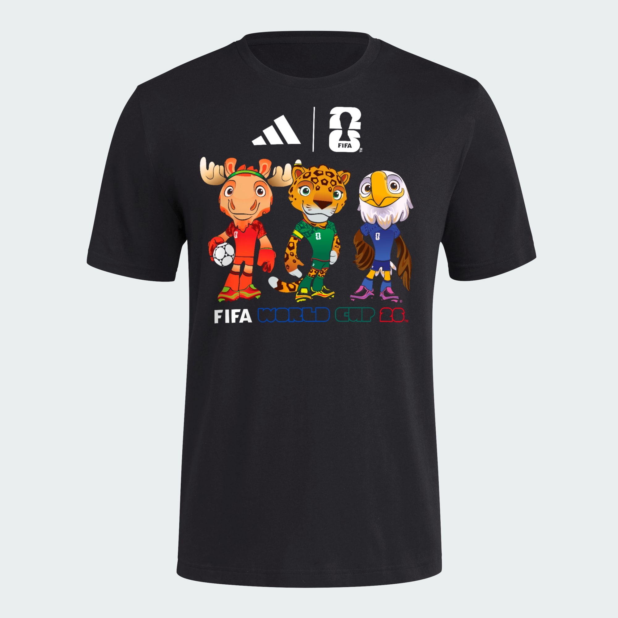 adidas FIFA World Cup 2026 Mens Mascot Tee - Black | Free Shipping with ...