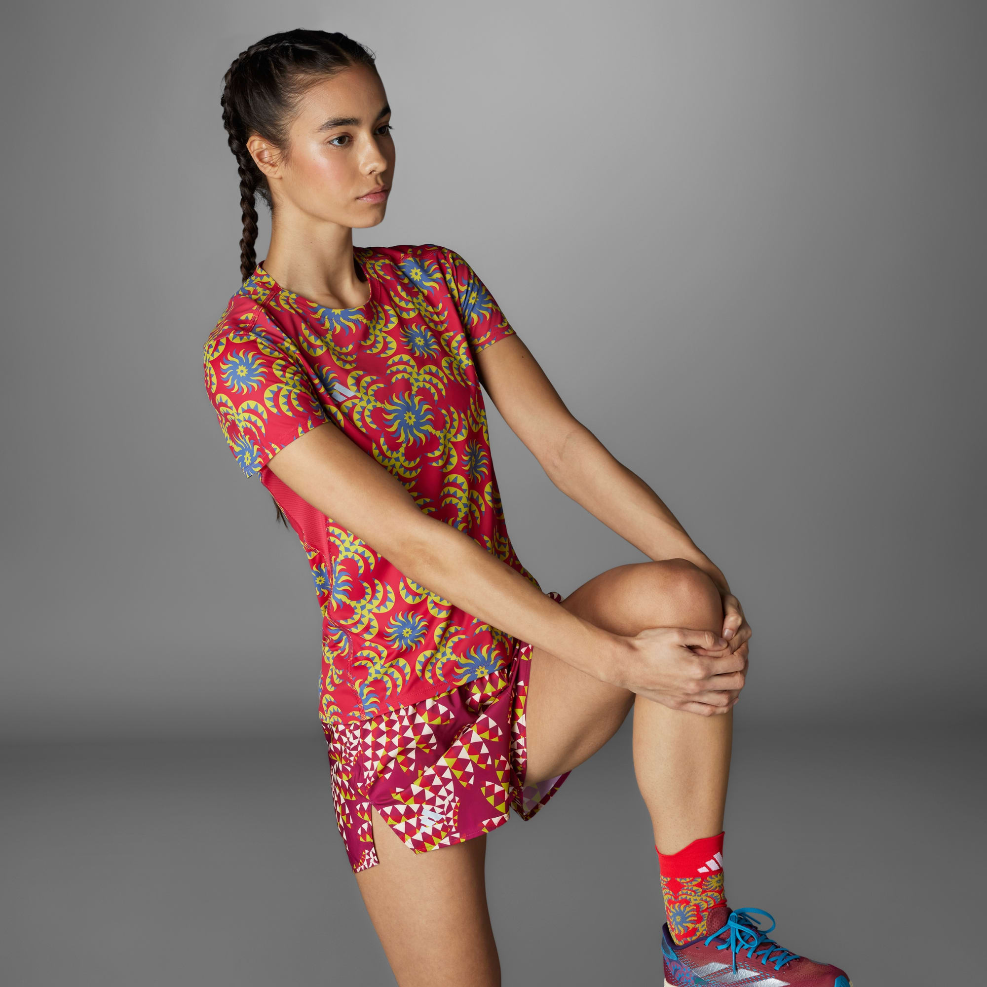 Camiseta Adizero x FARM - Vermelho adidas | adidas Brasil