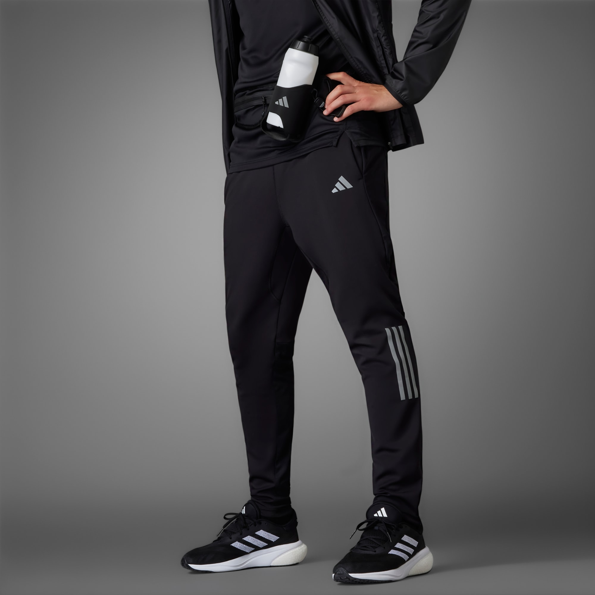 adidas Own the Run Astro Knit Pants - Black | Free Shipping with ...