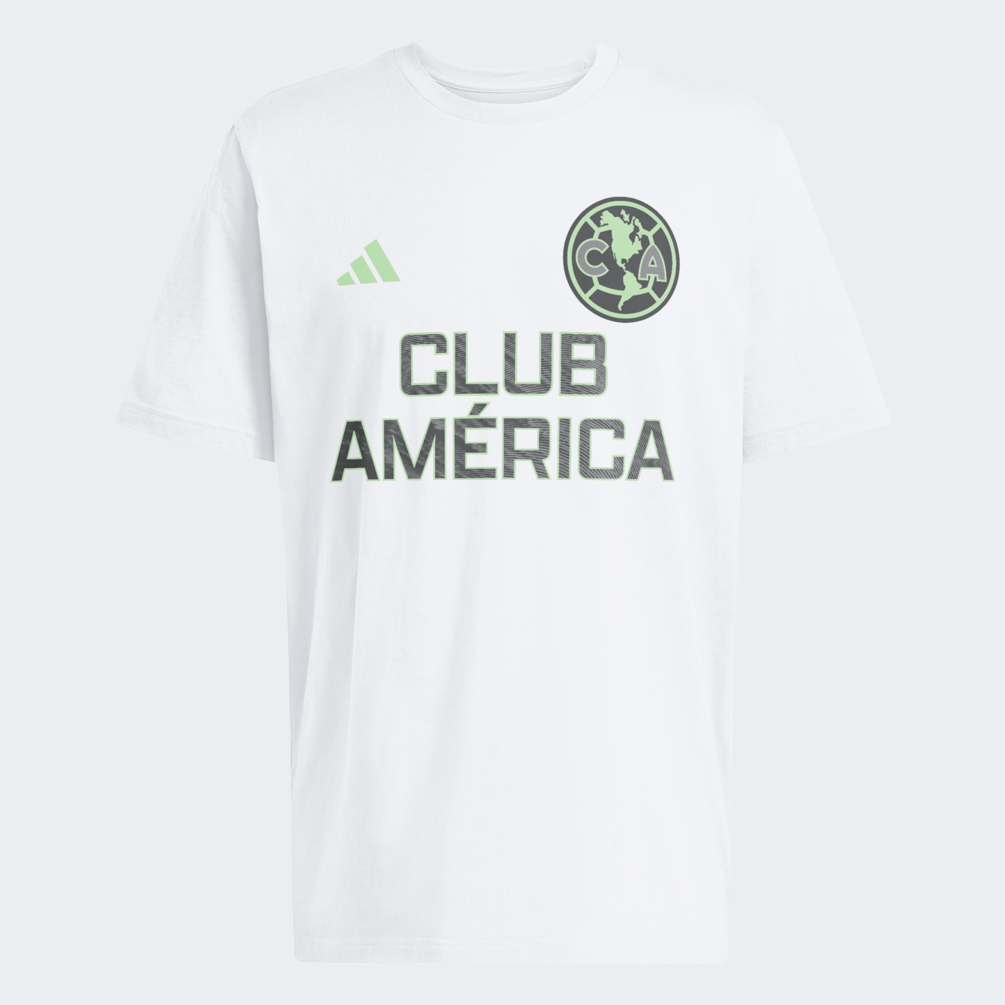 adidas Club América Wordmark Graphic Tee - White | Free Shipping with ...