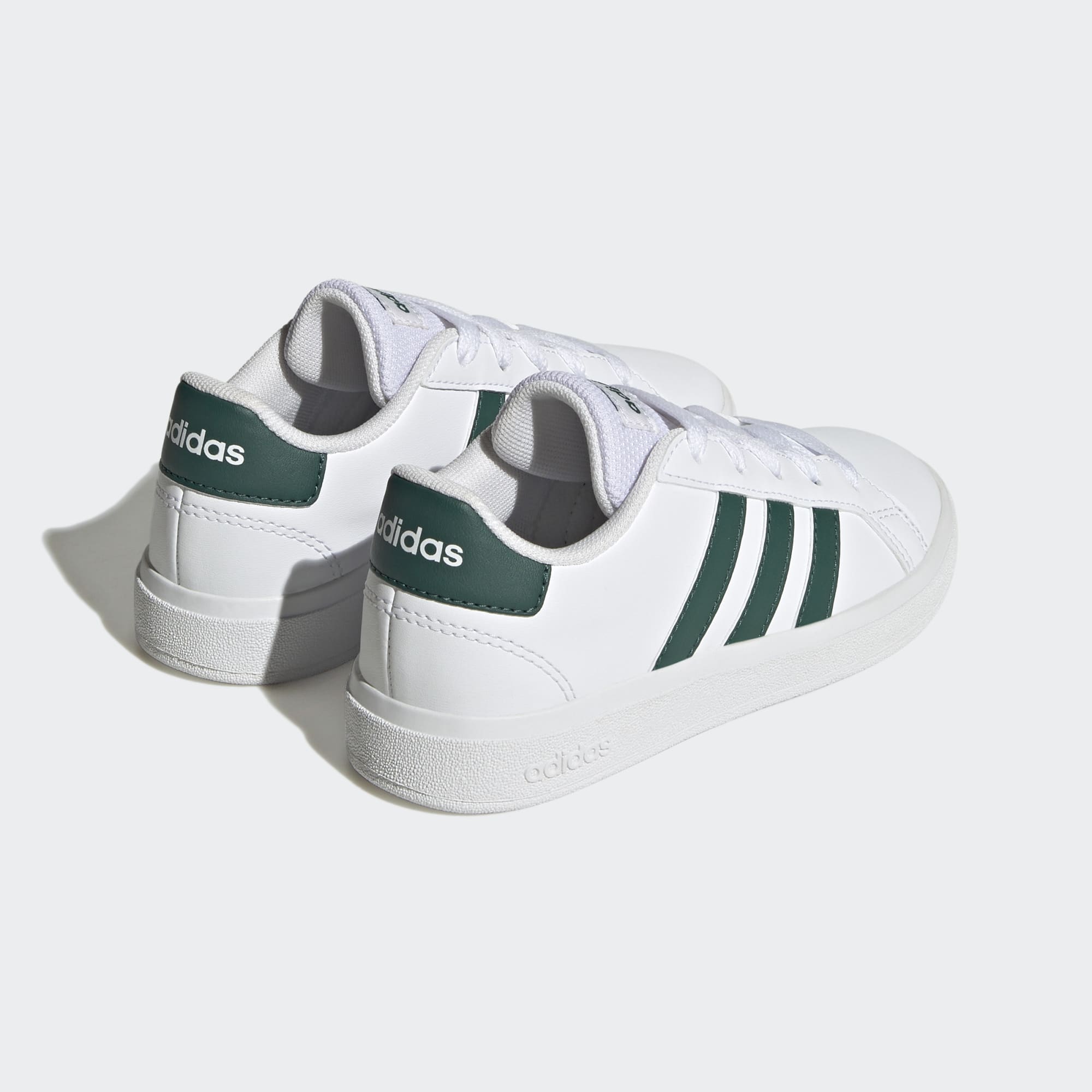 adidas Grand Court Lace-Up Sneakers - White | Free Shipping with ...