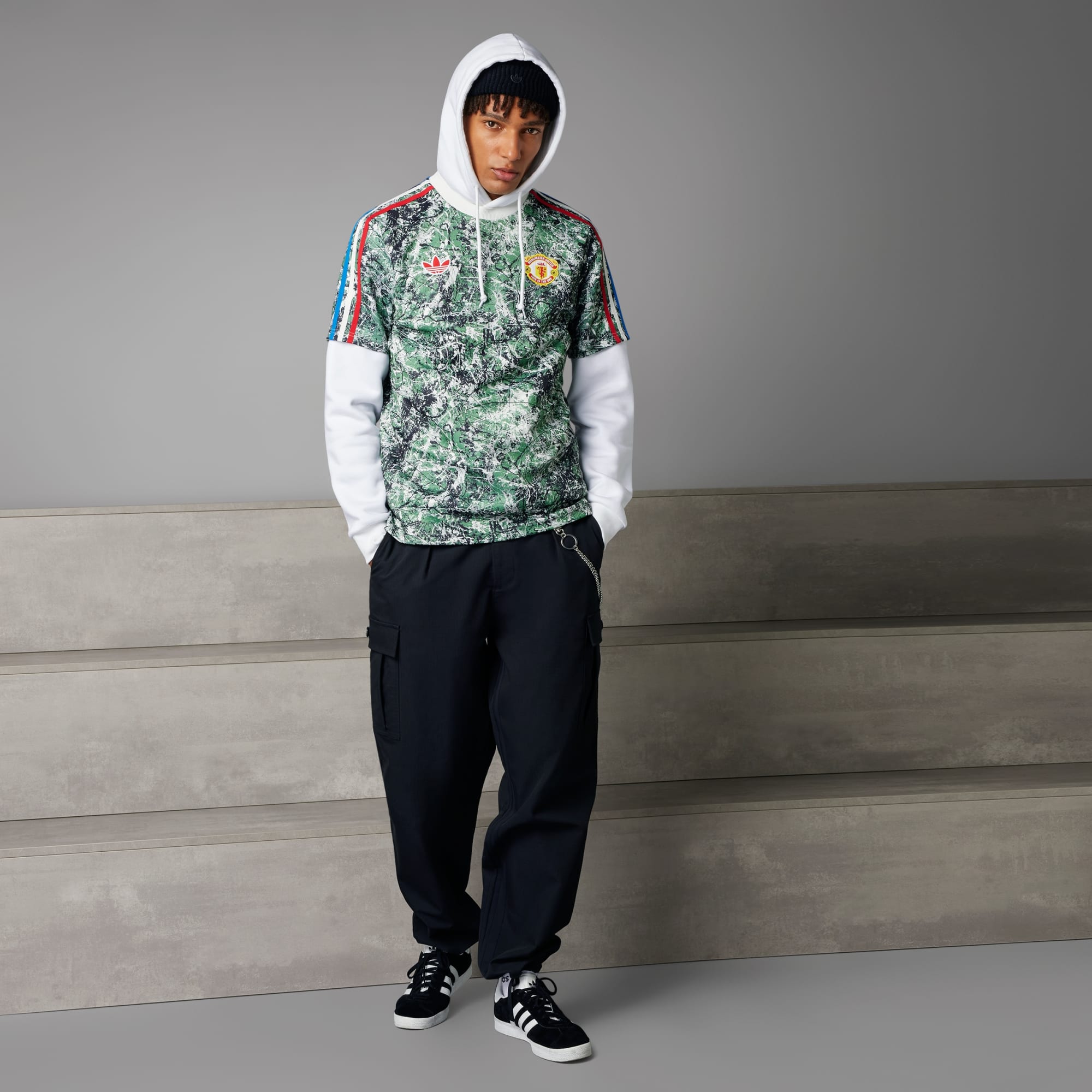 adidas Manchester United Stone Roses Originals Icon Jersey - Multicolor ...