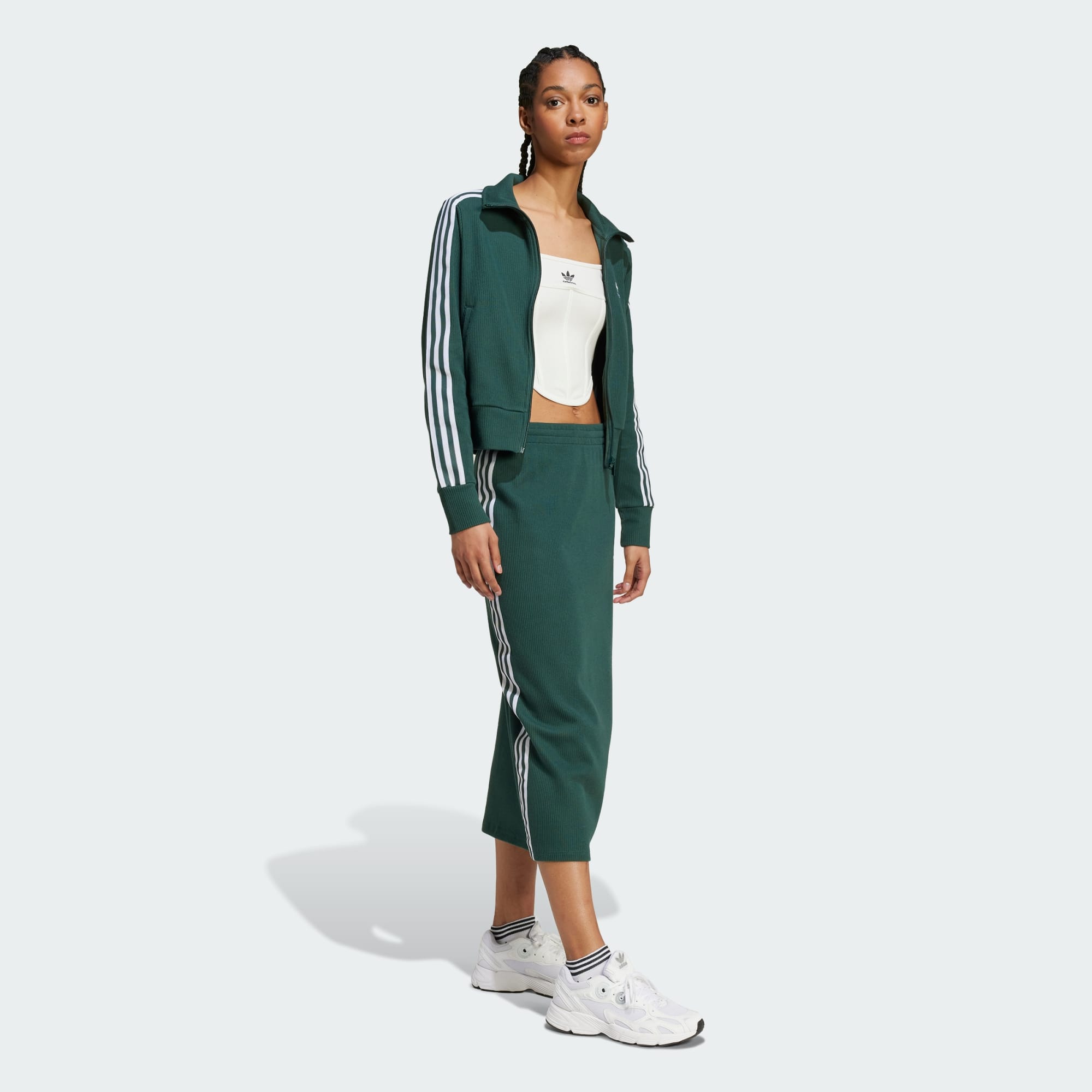 adidas Adicolor Knit Skirt - Green | Free Shipping with adiClub