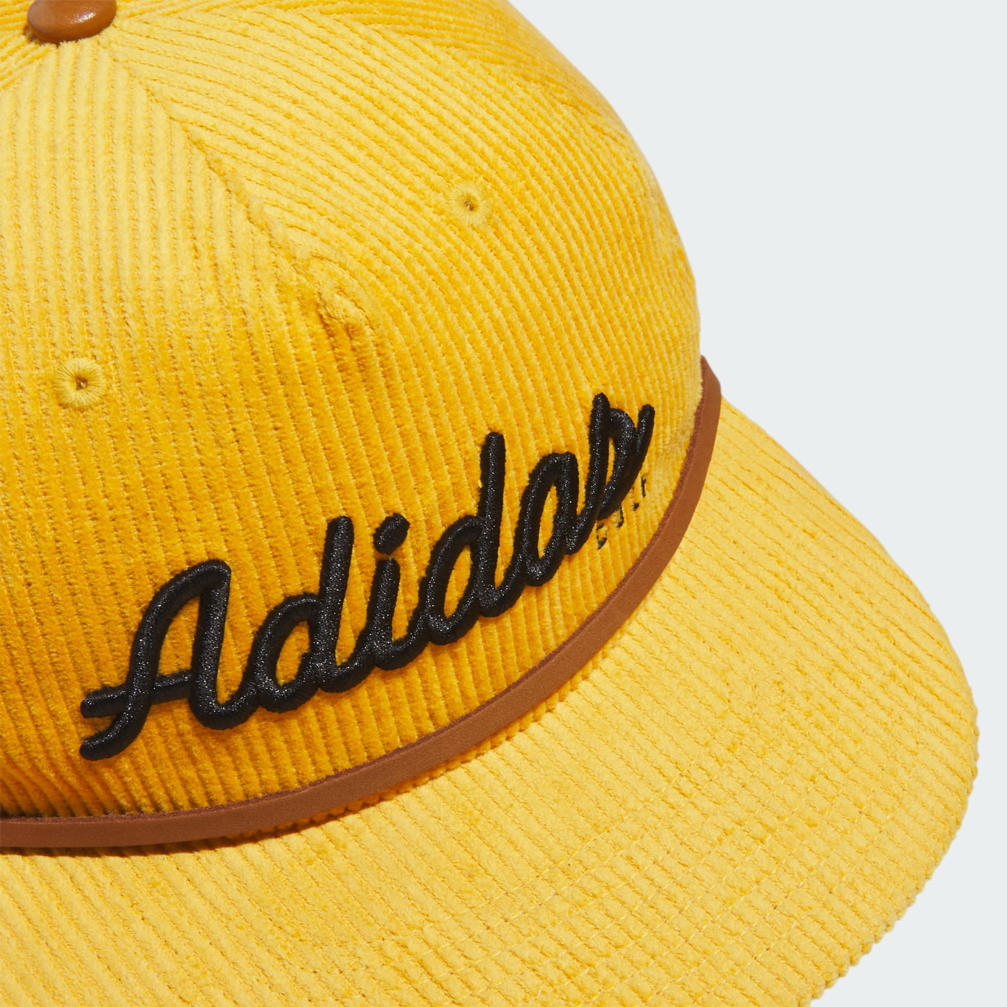 adidas Corduroy Leather Five-Panel Rope Hat - Yellow | Free Shipping ...