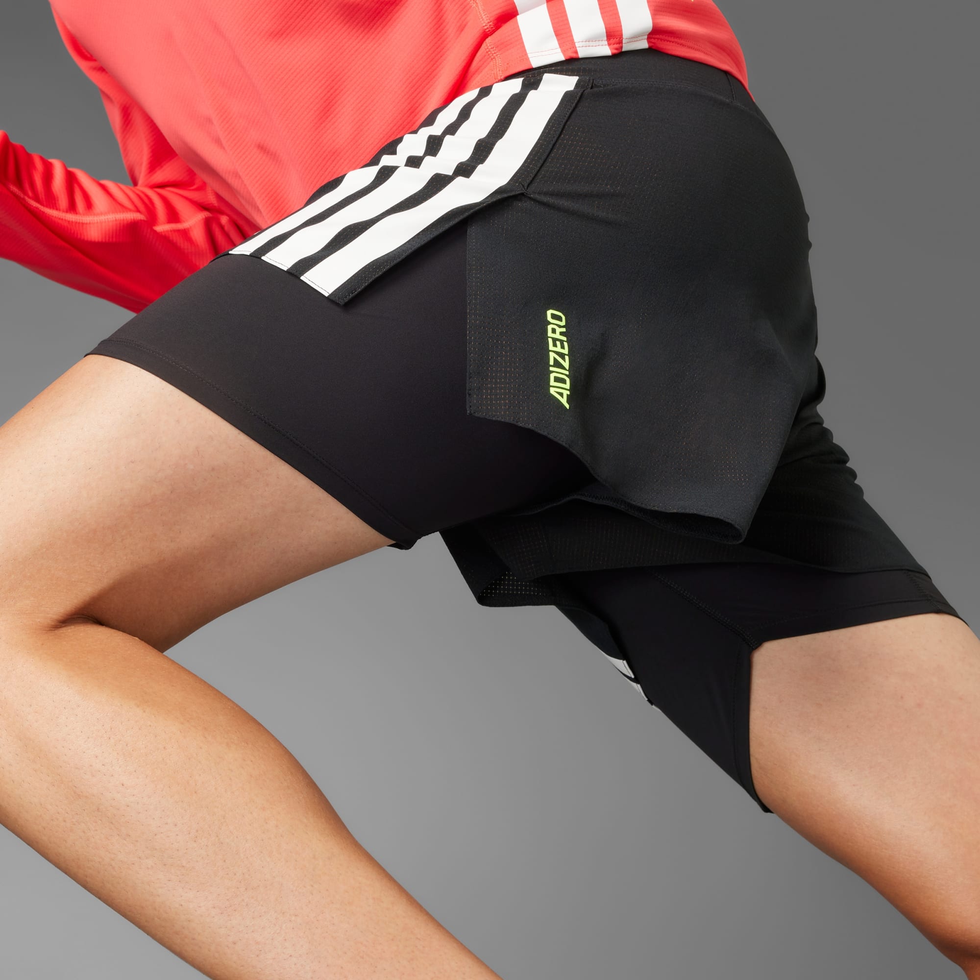 adidas Adizero Running 2-in-1 Gel Pocket Shorts - Black | adidas UK