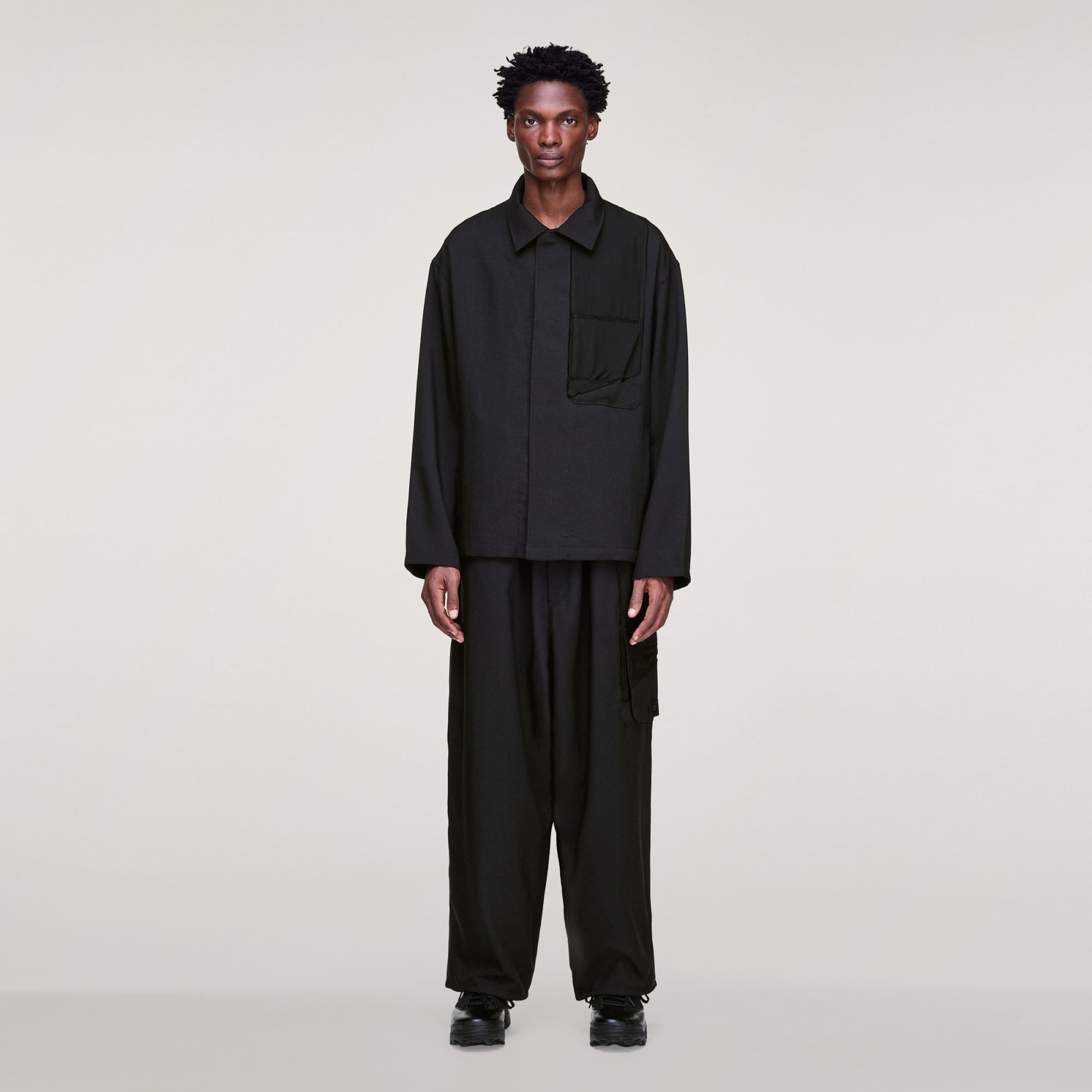 adidas Y-3 SPORT UNIFORM STRAIGHT PANTS - Black | Free Shipping with ...