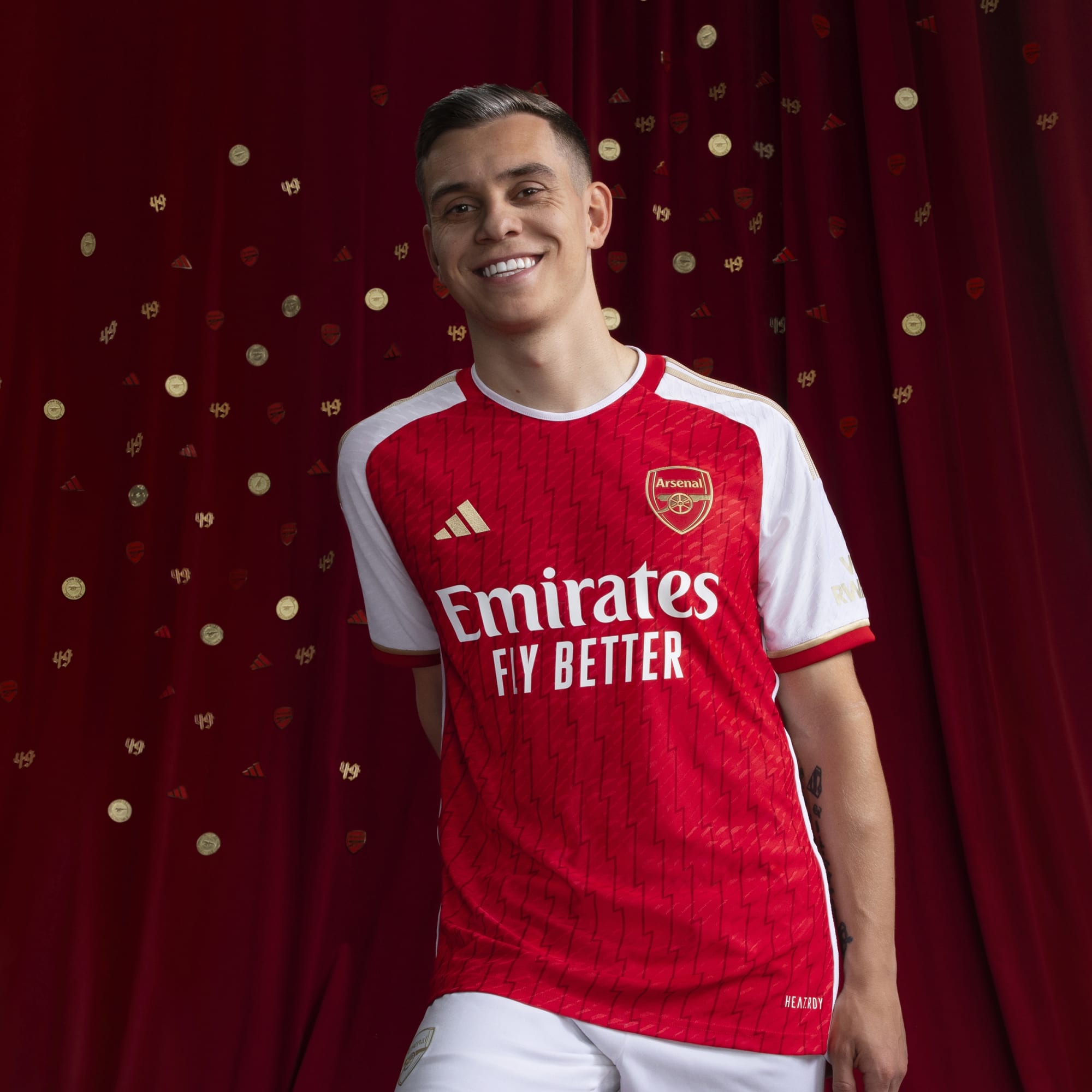 adidas Arsenal 23/24 Home Authentic Jersey - Red | Free Delivery ...