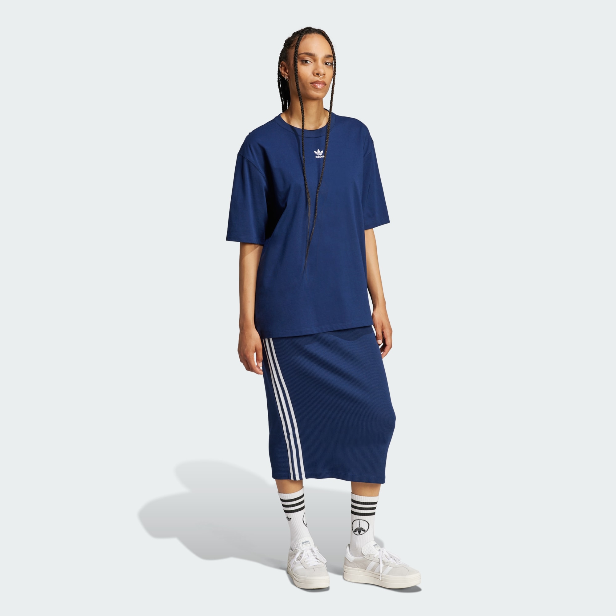 adidas Essentials Boyfriend T-Shirt - Blue | adidas UK