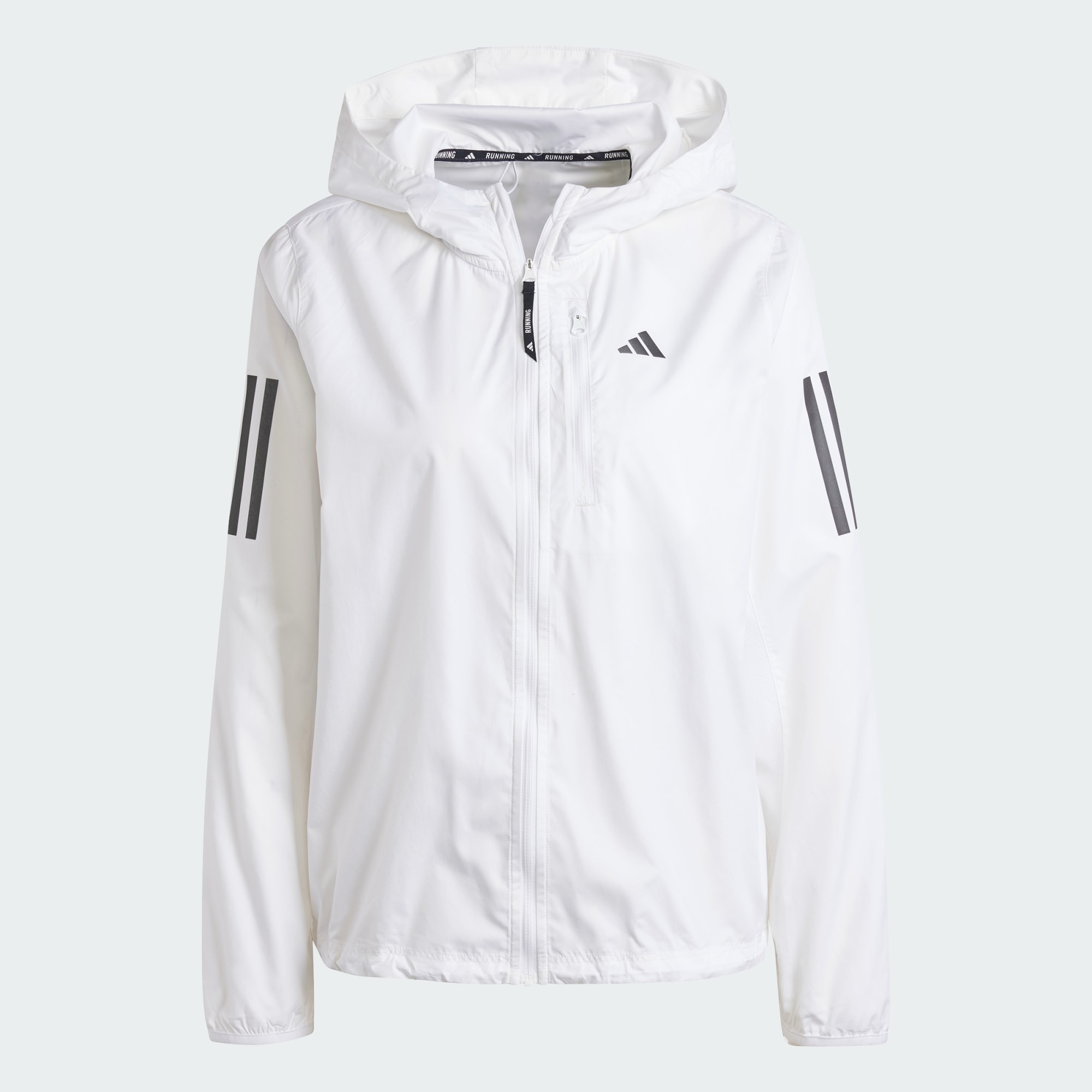 adidas Own The Run Jacket - White | Free Shipping with adiClub