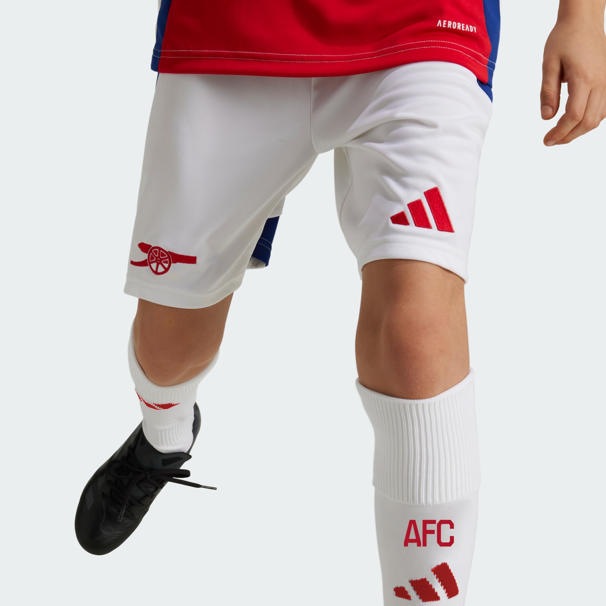 Arsenal 24-25 Home Shorts Kids, White - Lightweight | adidas UK