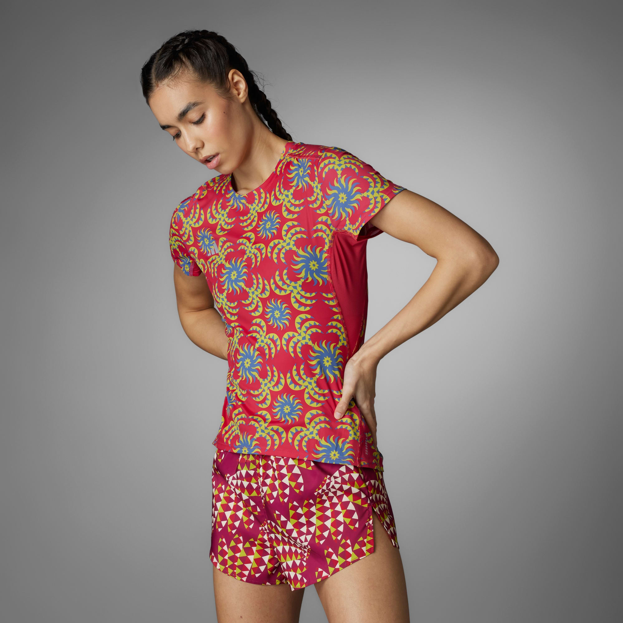 Camiseta Adizero x FARM - Vermelho adidas | adidas Brasil