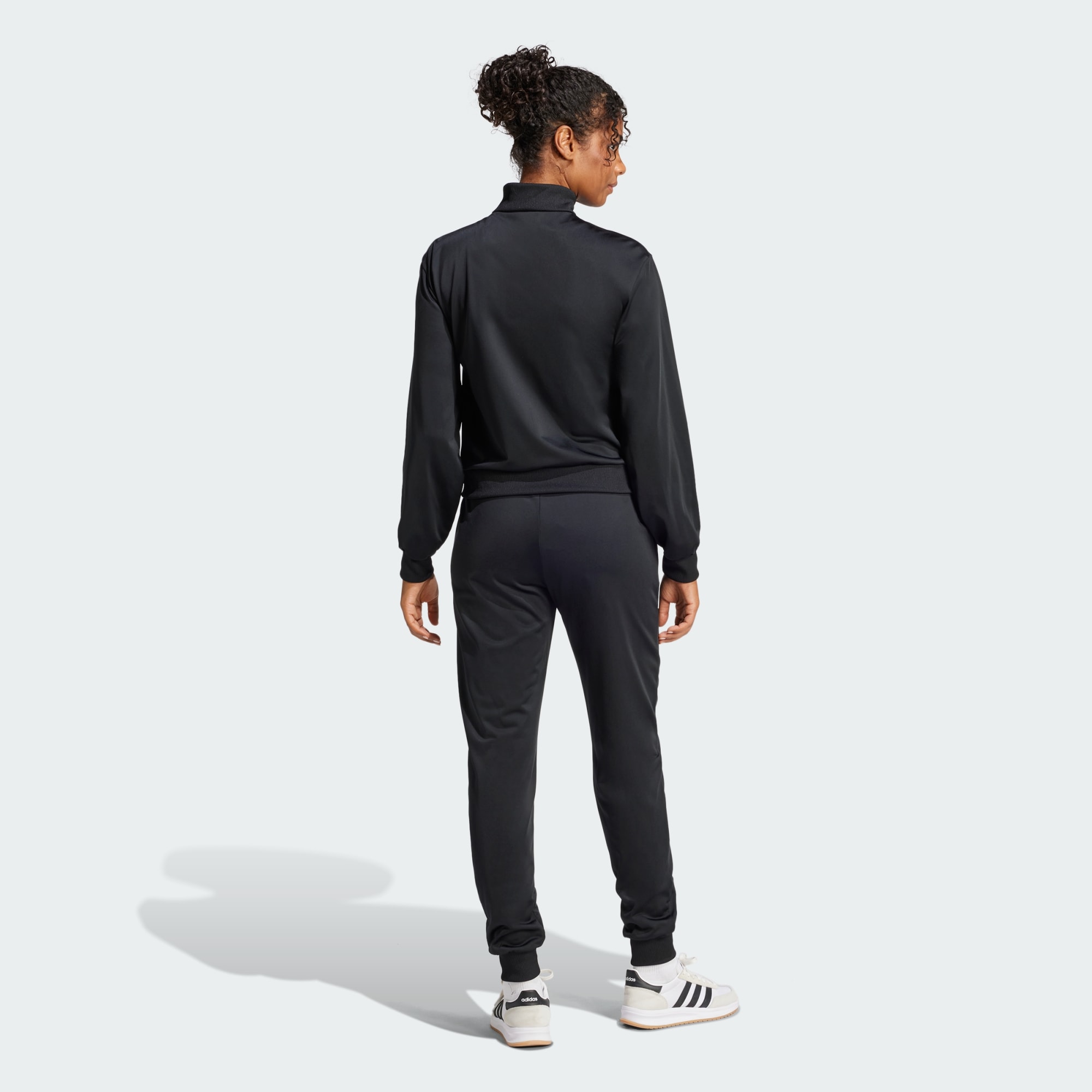 adidas Essentials Feel Cozy Track Suit - Black | adidas UK