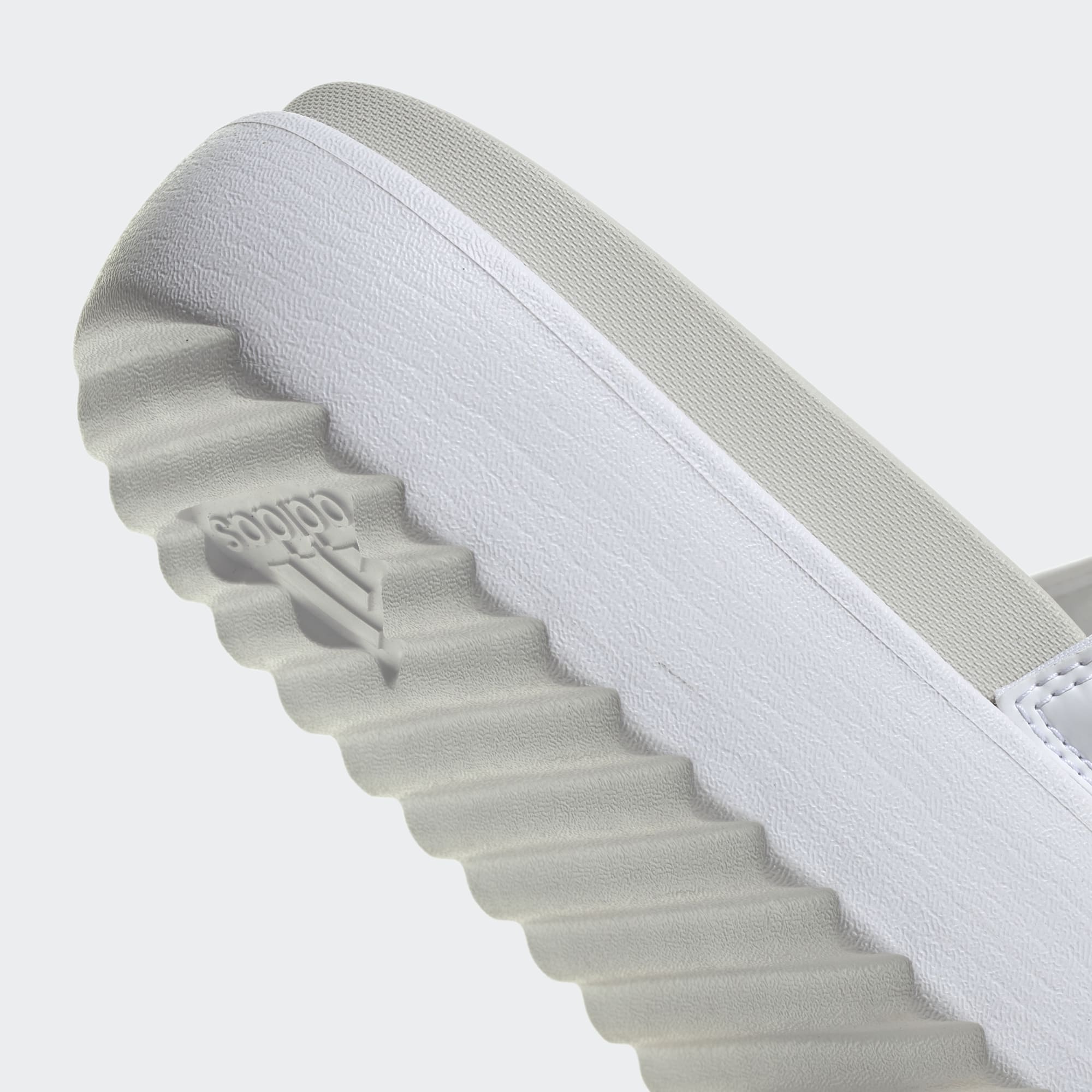 adidas Adilette Platform Slides - White | Women's Lifestyle