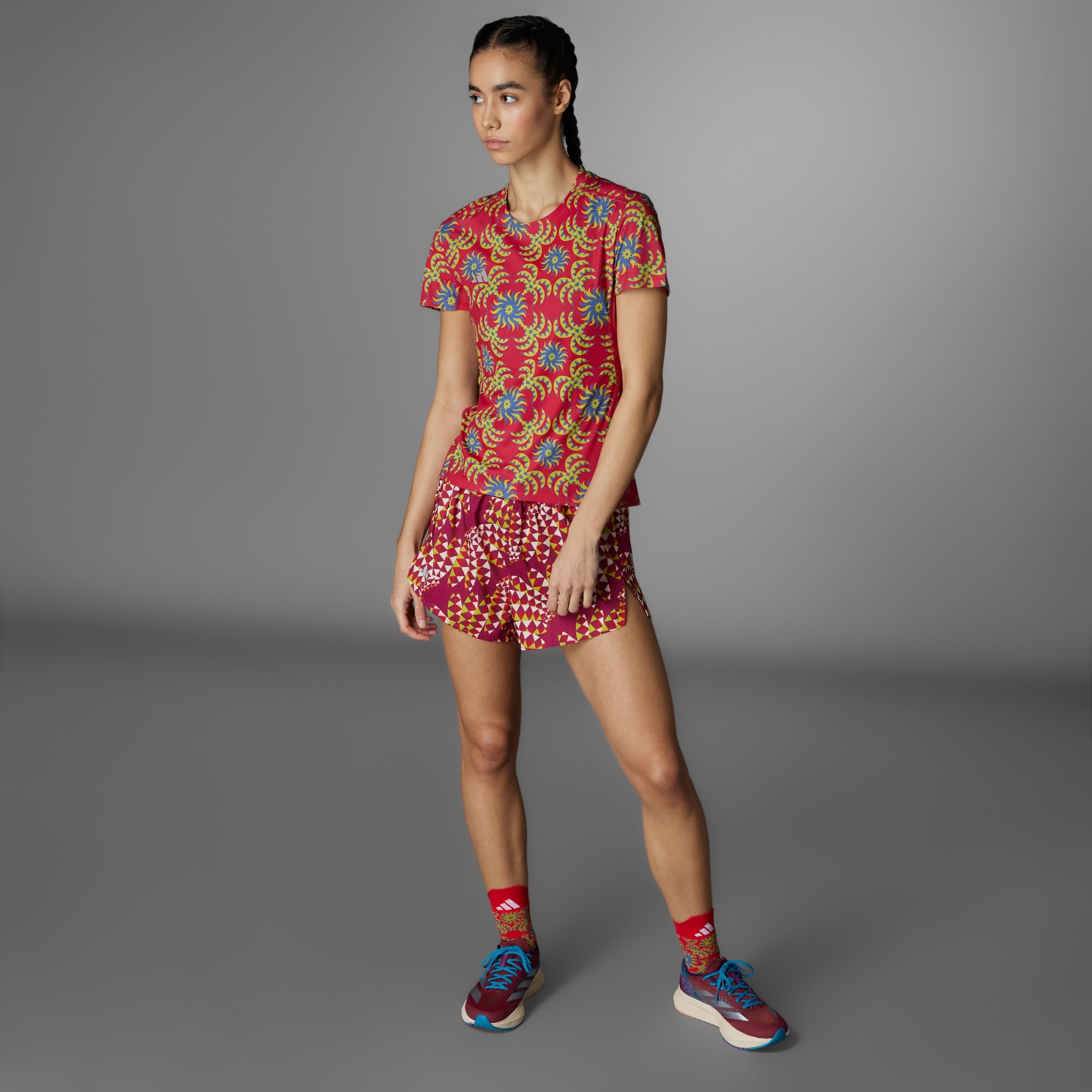 Camiseta Adizero x FARM - Vermelho adidas | adidas Brasil