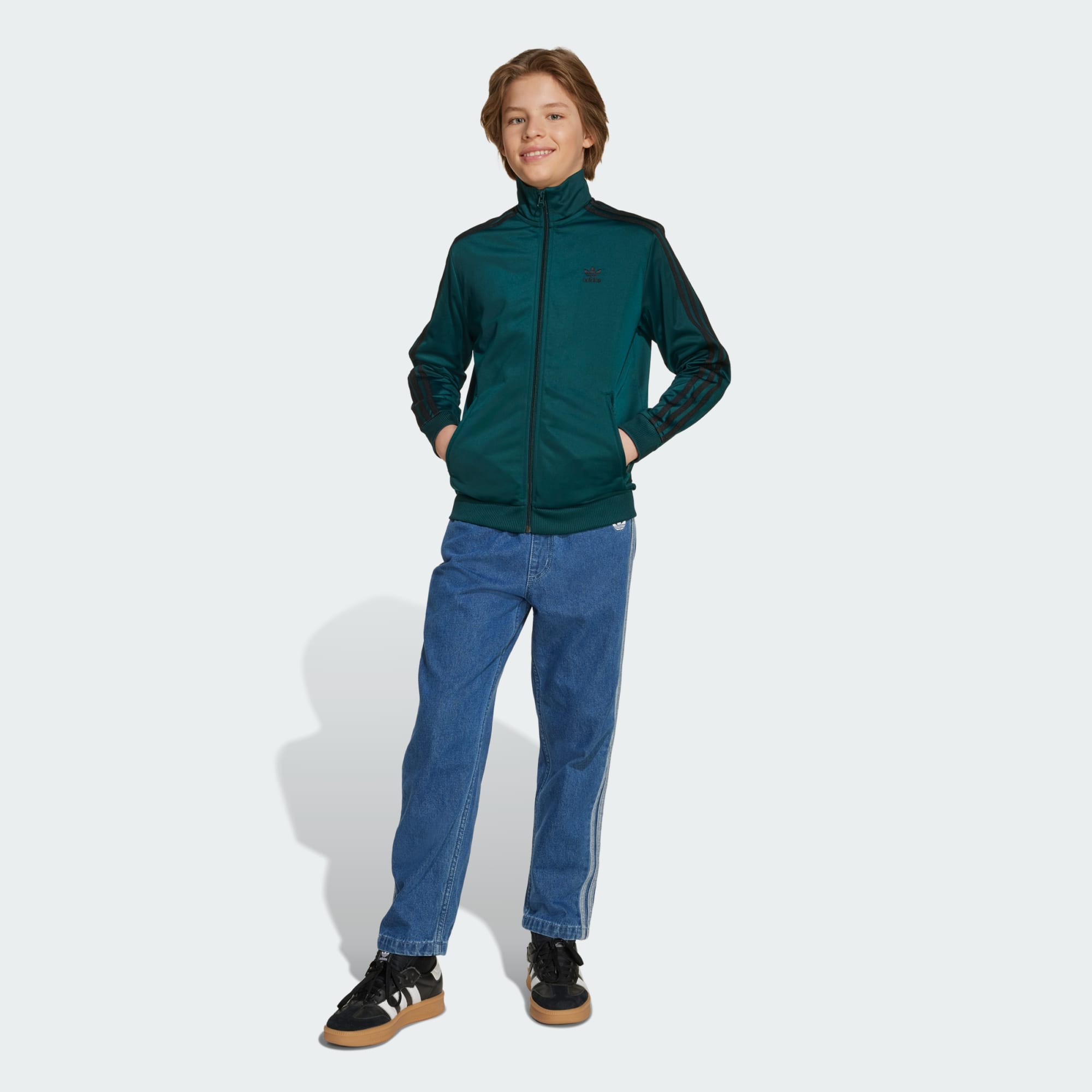 adidas Adicolor Firebird Top - Green | Free Shipping with adiClub ...