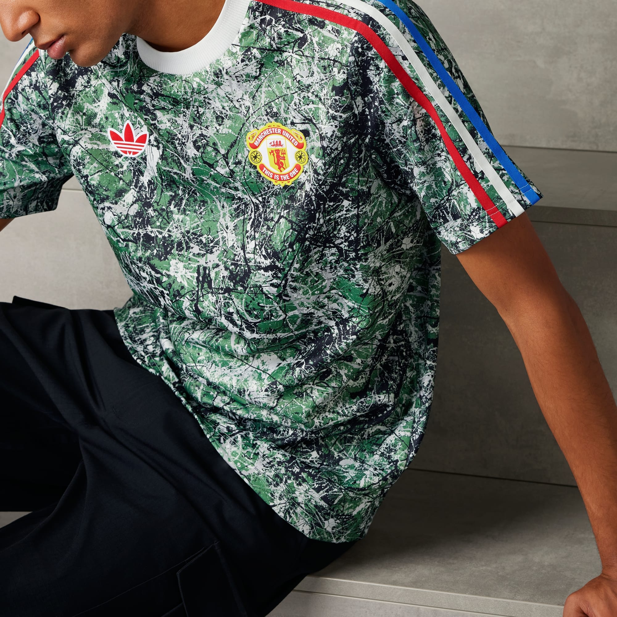 adidas Manchester United Stone Roses Originals Icon Jersey - Multicolor ...