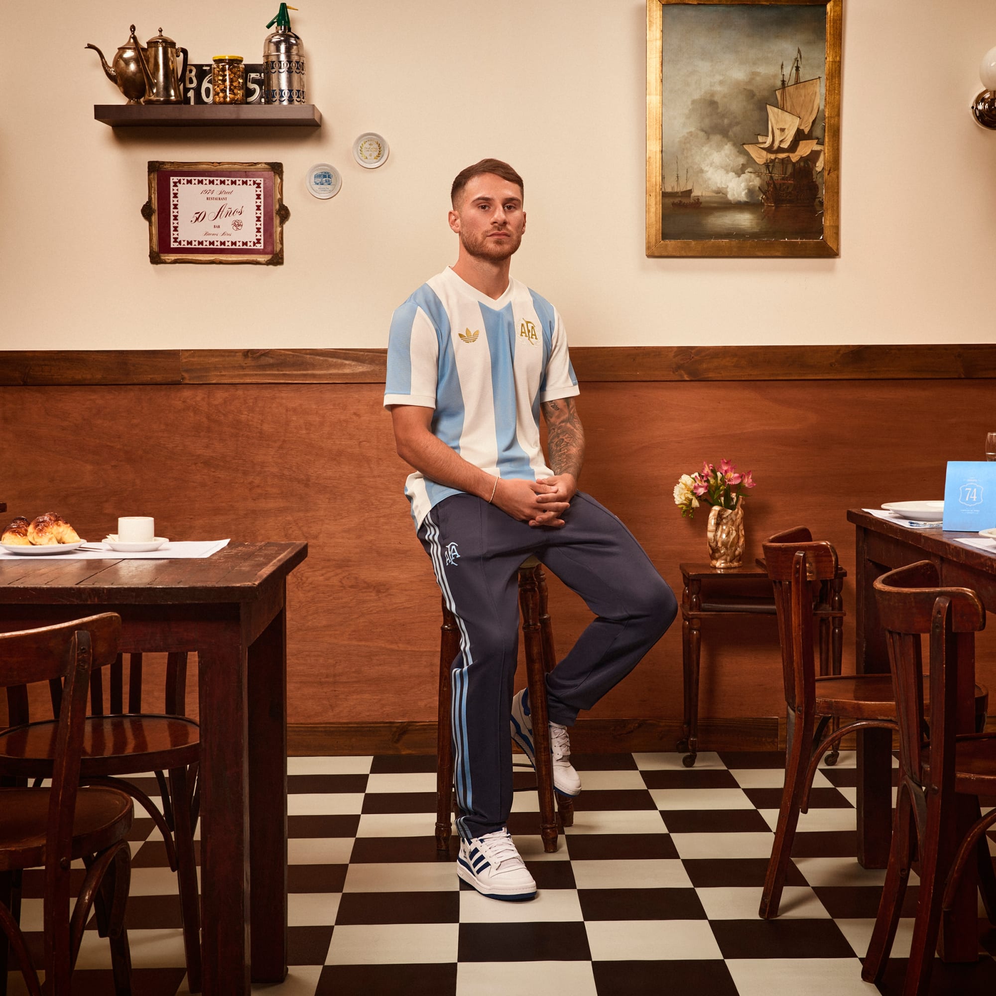 adidas Camiseta Aniversario 50 Años Selección Argentina - Azul | adidas ...