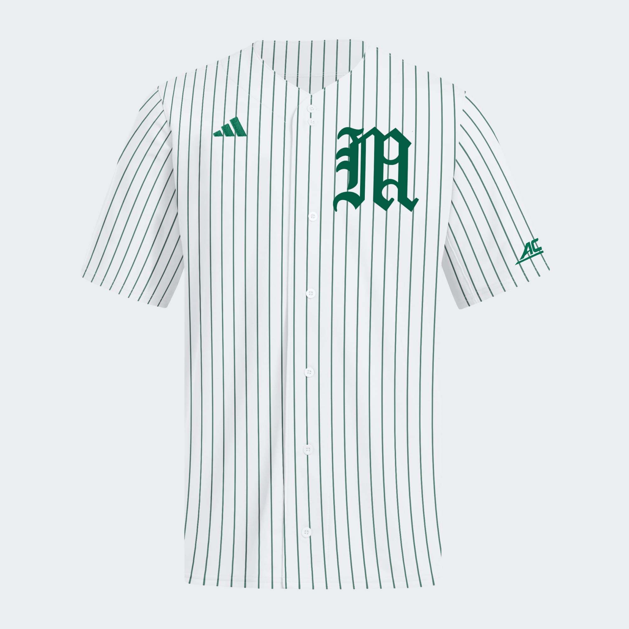 adidas Miami Hurricanes Pinstripe Full Button Jersey - White | Free ...