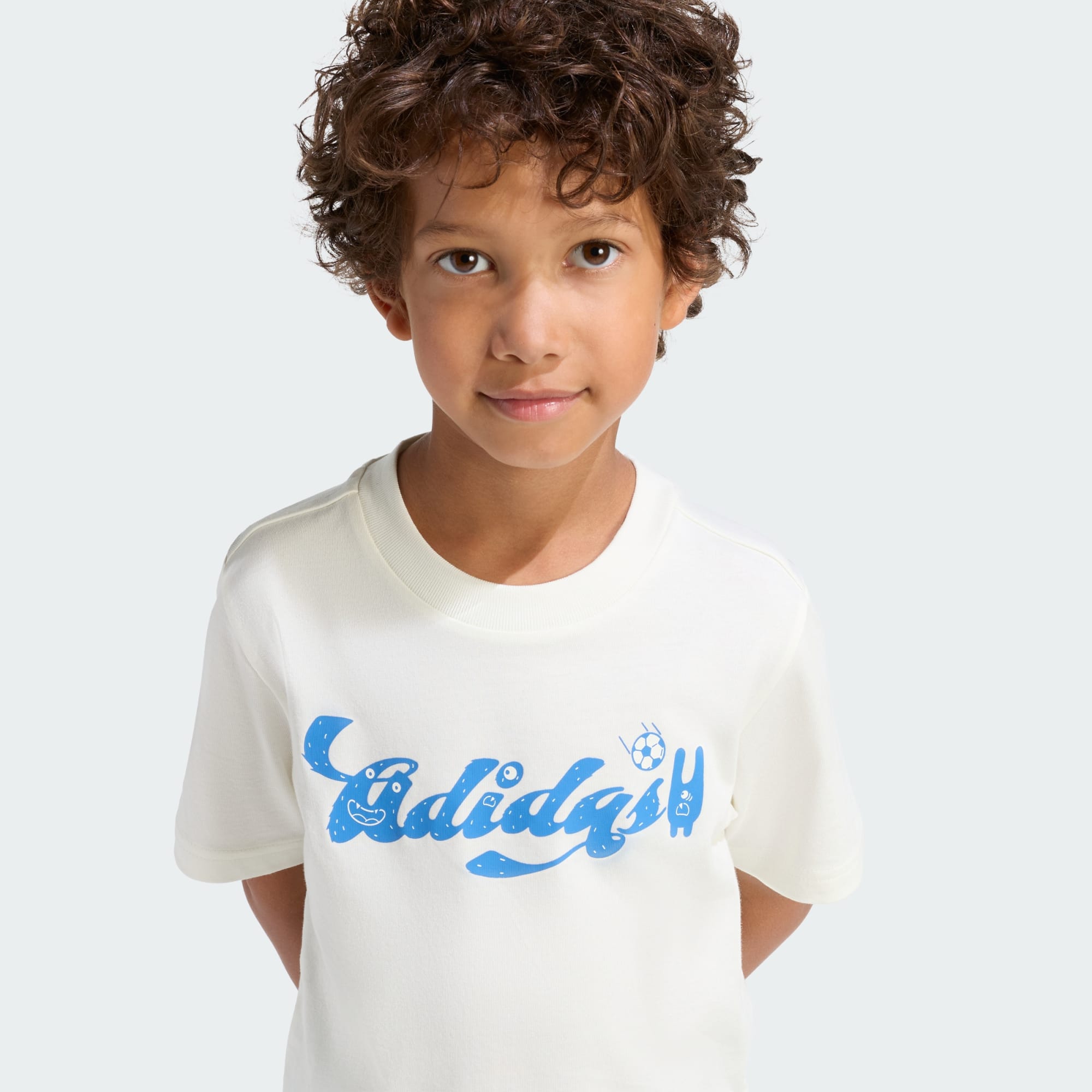 adidas LITTLE KIDS TIRO_NSTER GRAPHIC T-SHIRT - White | Free Shipping with adiClub | adidas US