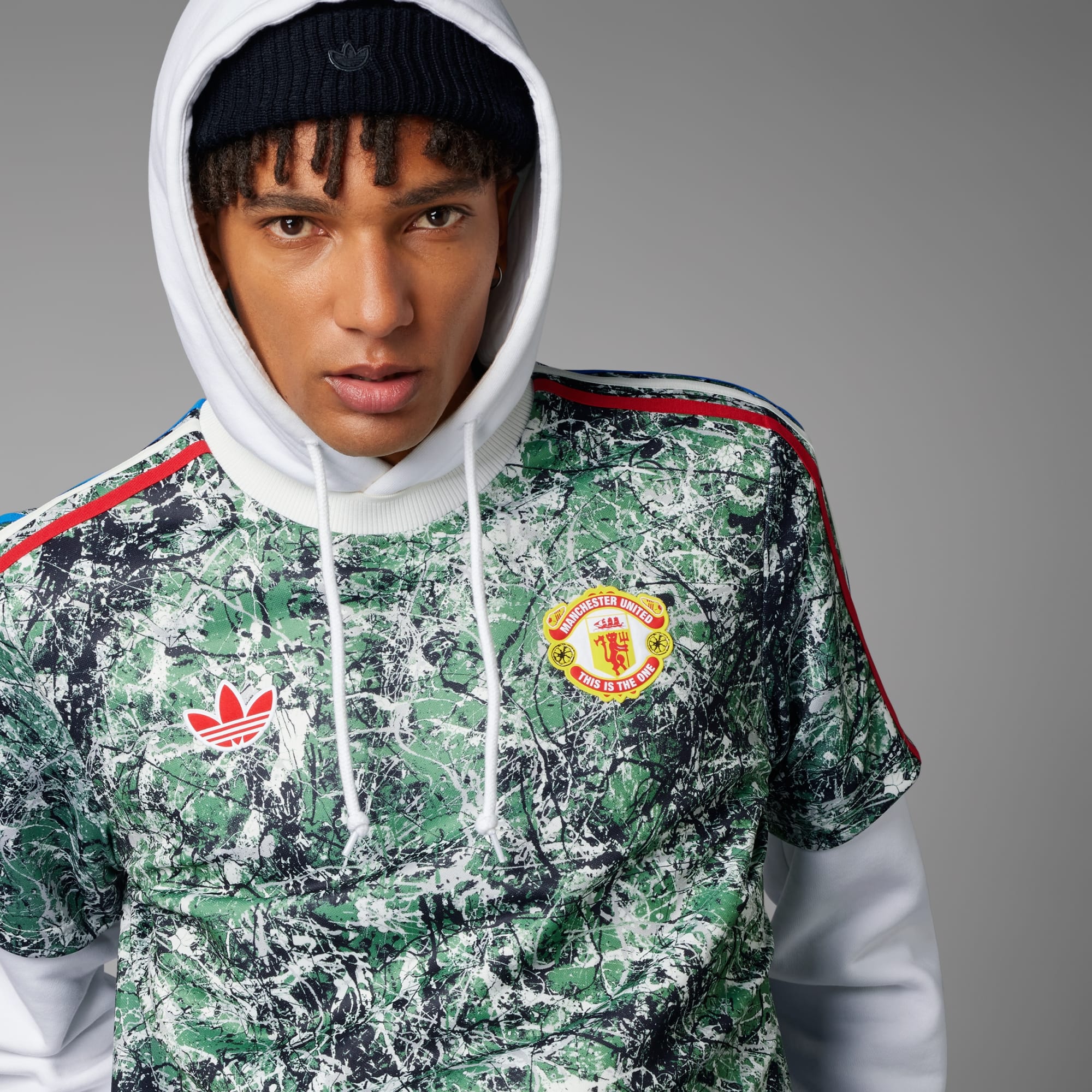 adidas Manchester United Stone Roses Originals Icon Jersey - Multicolor ...