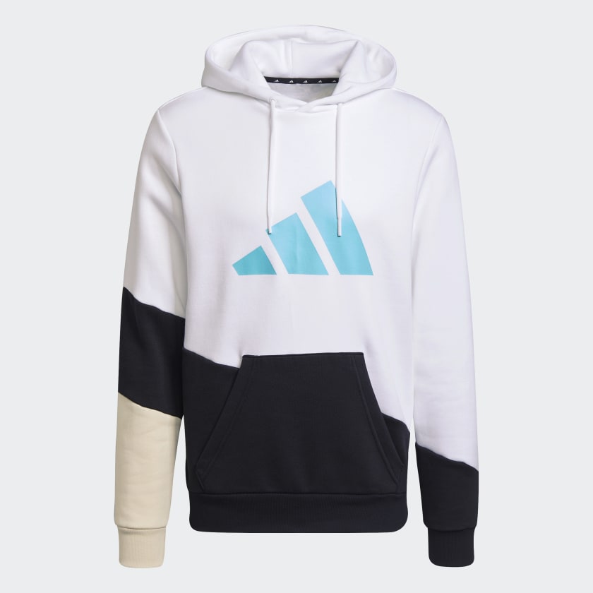 adidas Colorblock Hoodie - White | Free Shipping with adiClub | adidas US
