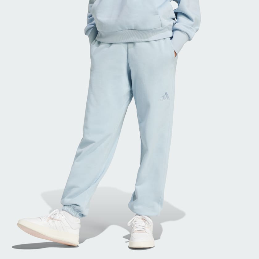 adidas ALL SZN French Terry Loose Pants - Blue | adidas Australia