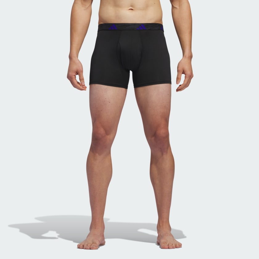 adidas Microfiber 3-Pack Trunk Underwear - Black | Free Shipping with ...