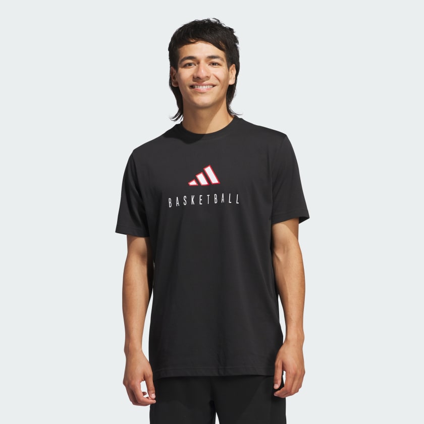 adidas Worldwide Hoops Logo Performance Graphic Tee - Multicolor | Free ...
