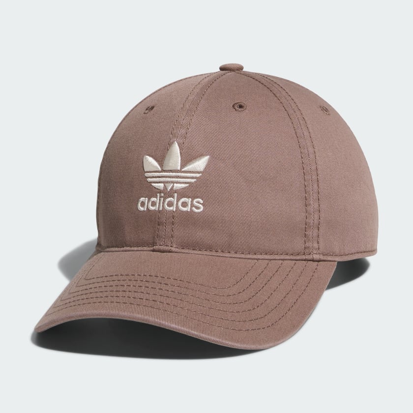 adidas Relaxed Strap Back Hat - Brown | Free Shipping with adiClub ...