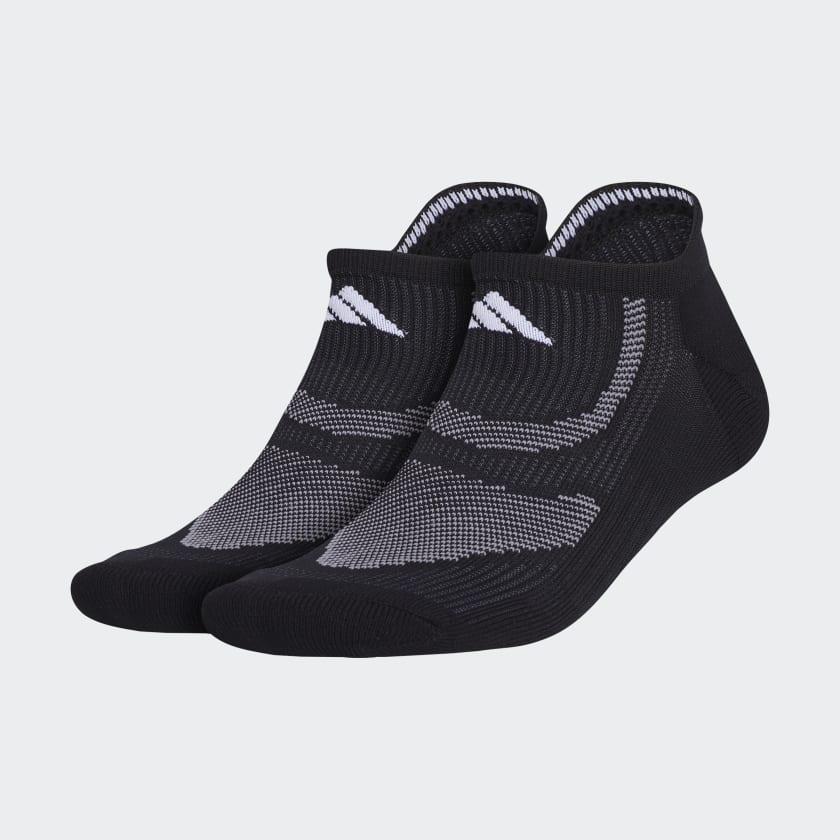 adidas Superlite Performance No-Show Socks 2 Pairs - Black | Free ...