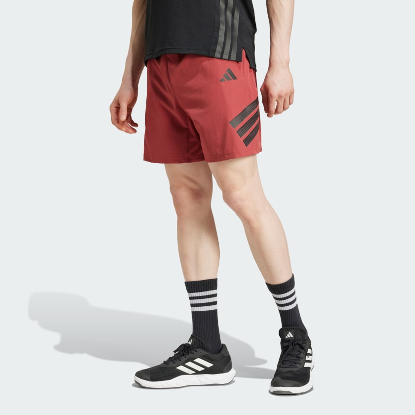 adidas Icon 3-Stripes Shorts - Red | adidas Australia