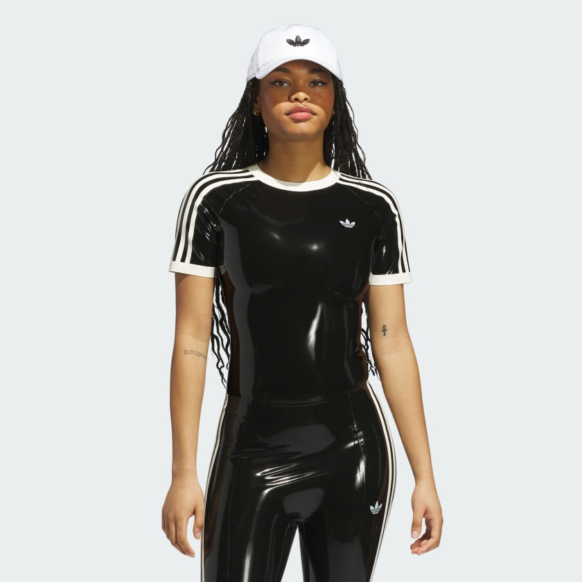 adidas 3-Stripes Latex Bodysuit - Black | Free Shipping with adiClub | adidas US