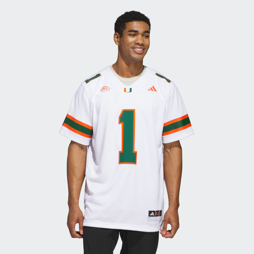 adidas Miami Football Jersey - White | Free Shipping with adiClub ...