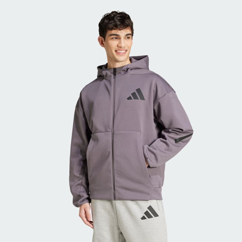 adidas New adidas Z.N.E. Zip-Hoodie - Grau | adidas Deutschland