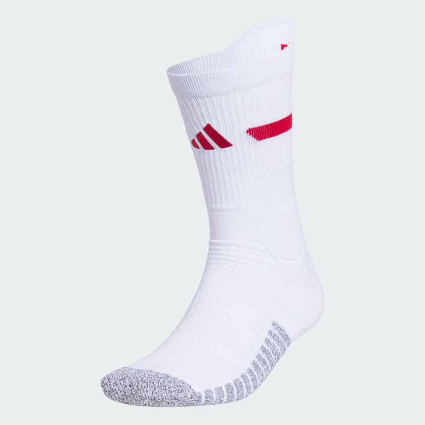 adidas ADIZERO 2 FTBL CUSHIONED CREW - White | Free Shipping with ...