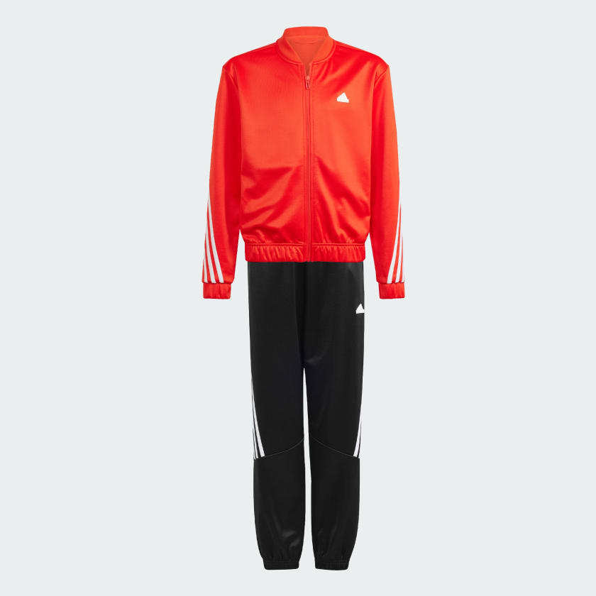 adidas Future Icons 3-Stripes Tracksuit - Red | adidas UK