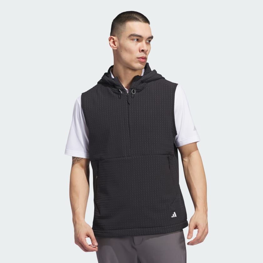 adidas Ultimate365 Tour WIND.RDY Half-Zip Vest - Black | adidas UK