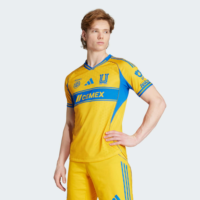 adidas Tigres UANL 25/26 Home Authentic Jersey - Yellow | Free Shipping ...